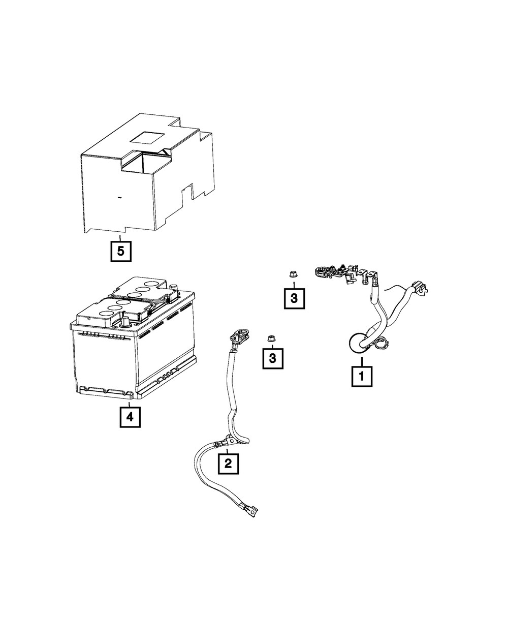 2015-2017 Chrysler 200 Battery Positive Wiring 68189588AI | Mopar eStore