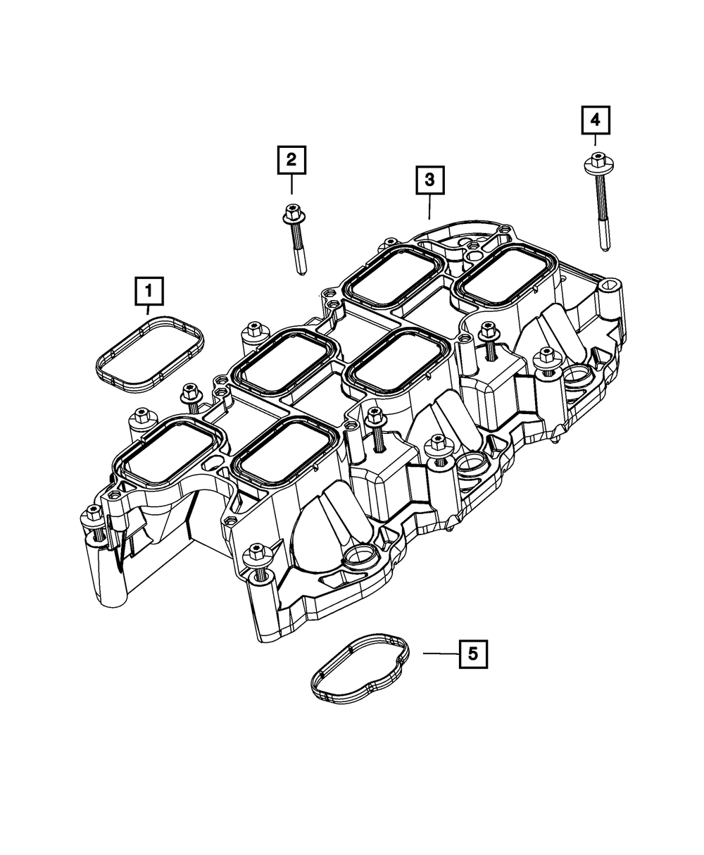 2017-2024 Mopar Intake Plenum Gasket 5281823AA | Mopar eStore