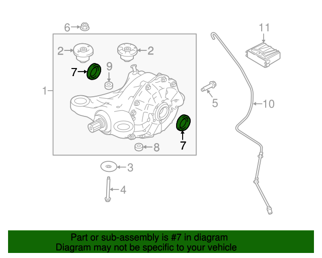 Genuine Differential Pinion Seal for 2010-2024 Land Rover | Land Rover ...
