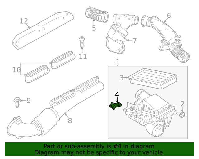 Genuine OEM Mass Air Flow Sensor Part# LR093998 Fits 2018-2023 Land ...