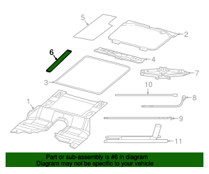 2018-2020 Jeep Wrangler Guide Rail 68419017AB | TascaParts.com