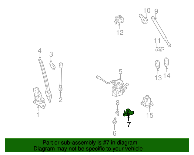 69410-08040 - Striker - 2004-2020 Toyota | OEM Genuine Toyota Parts