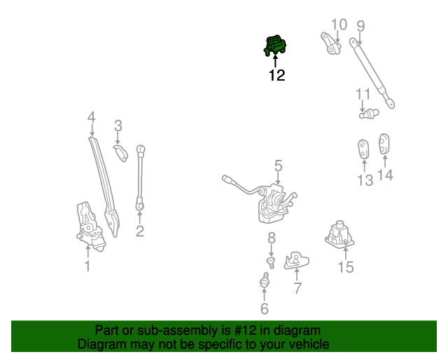 2011-2020 Toyota Sienna Hinge 68810-0E020 | OEM Parts Online