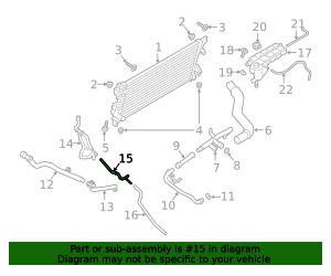 JL3Z-18663-AB 2018-2021 Ford F-150 Water Inlet Pipe | Fairway Ford Parts