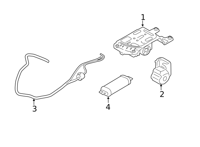 37206878492 - 2019-2022 BMW Suspension Self-Leveling Unit Accumulator ...