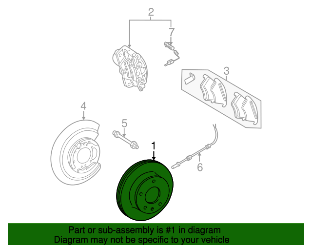 2002-2018 Mercedes-Benz Disc Brake Rotor 902-423-06-12-07 ...