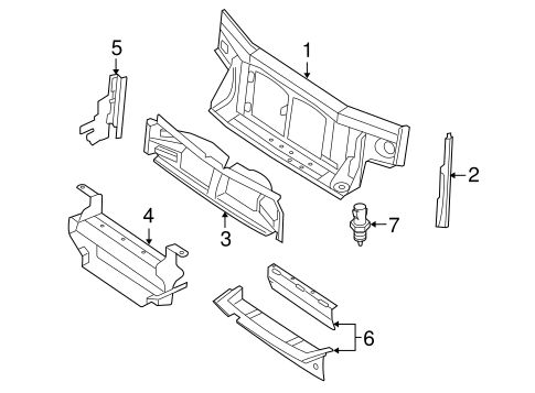 Radiator Support for 2010 Ford Explorer Sport Trac | Blue Springs Ford ...