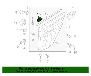 2010-2012 Hyundai Santa Fe Window Switch 93580-2B000-BS | OEM Parts Online