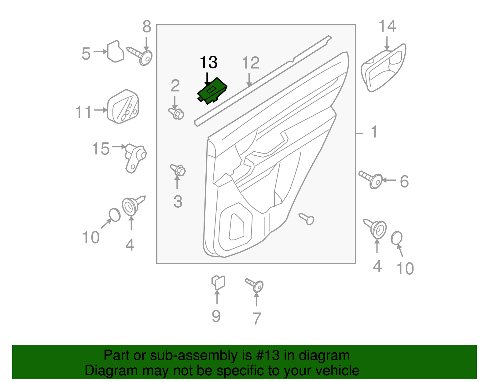 2010-2012 Hyundai Santa Fe Window Switch 93580-2B000-BS | OEM Parts Online