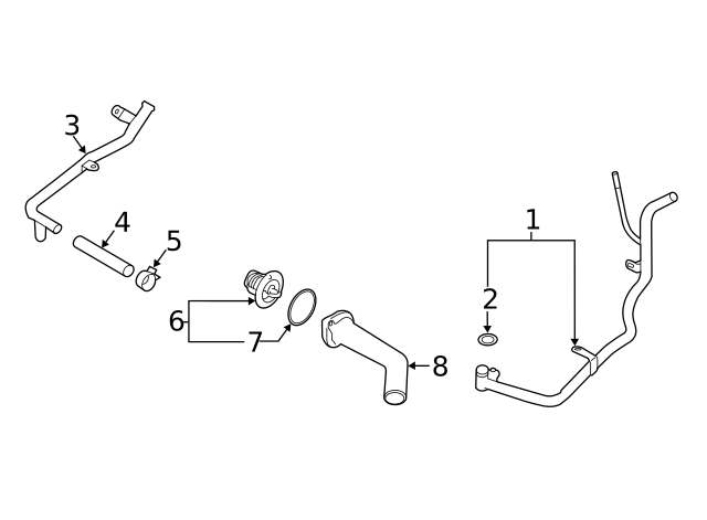 2013-2020 Subaru Hose 807615080 | TascaParts.com
