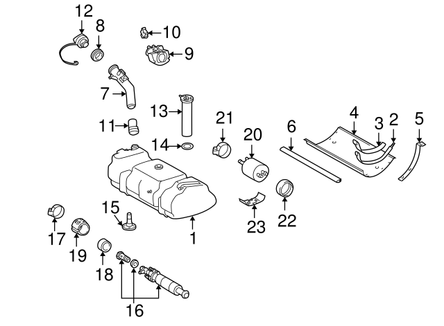 463-478-00-82 - Fuel Pump Shield 2002-2005 Mercedes-Benz ...
