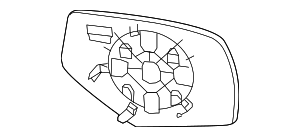 2014-2019 GM Driver Side Door Mirror Glass 22919747 GM | GMPartsDirect.com