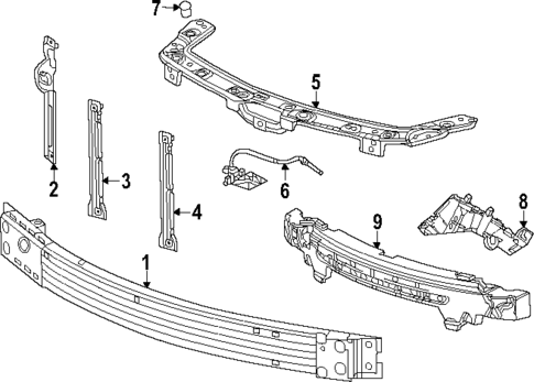 Bumper & Components - Front for 2024 Chevrolet Trax | GMPartsDirect.com