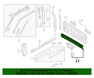 2021-2024 Ford Reinforced Beam PC3Z-10403E32-A | OEM Parts Online