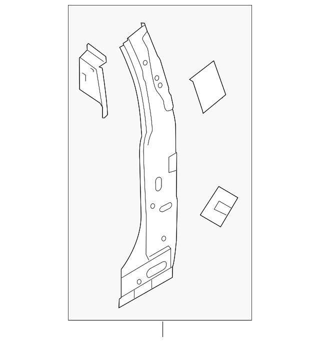 2021-2023 Ford F-150 Inner Lock Pillar LC3Z-1840477-B | Varsity Ford