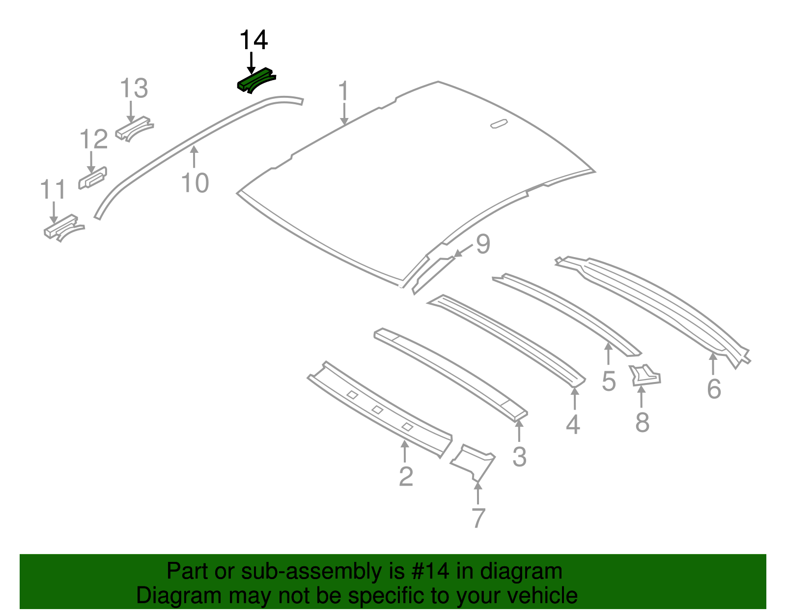 51137232420 - 2009-2017 BMW Roof Molding Clip (51-13-7-232-420) | BMW ...