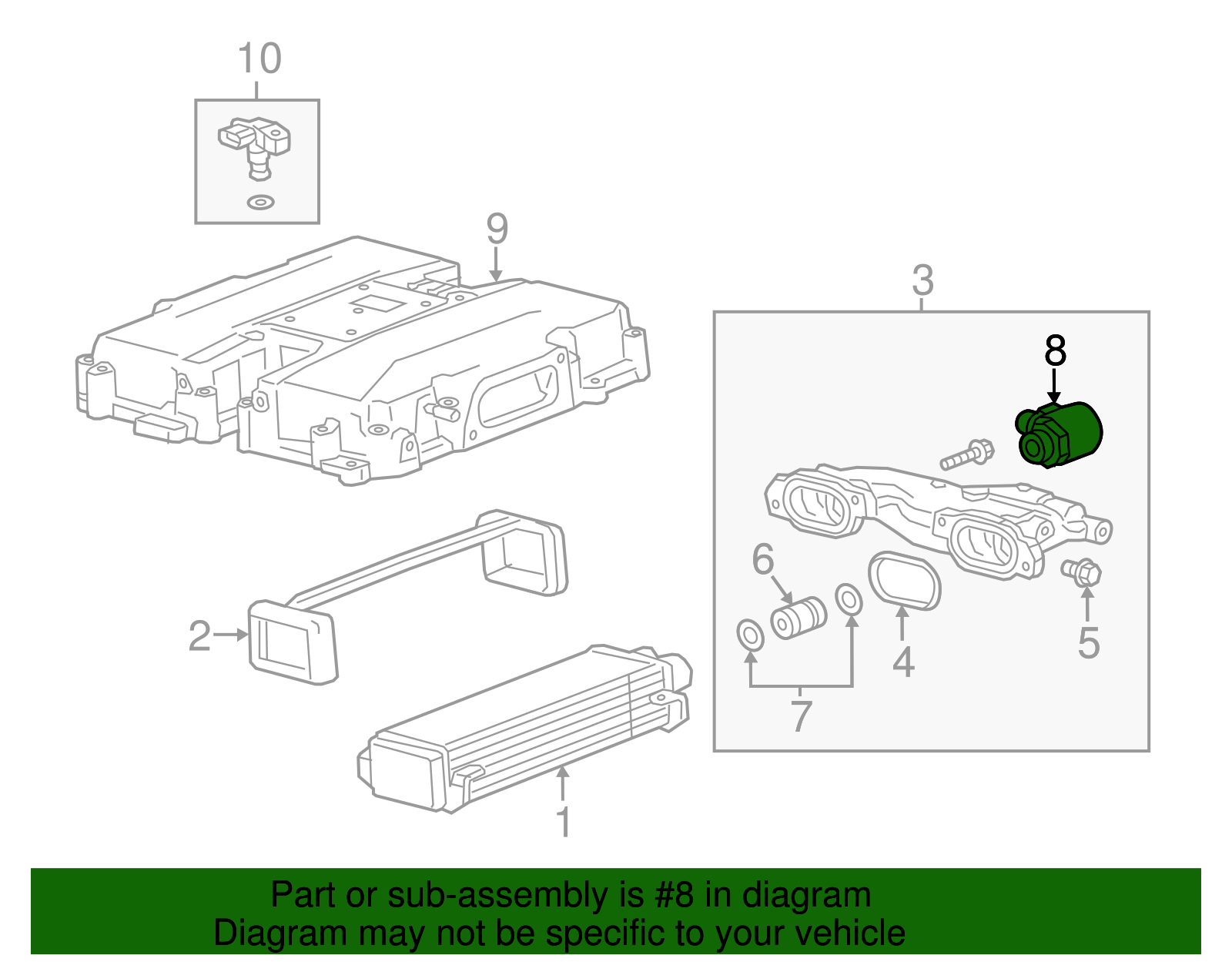 2014-2025 Cadillac Intake Manifold Vacuum Fitting 12686826 | Chevy ...