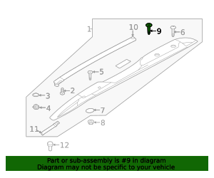 2020-2022 Subaru Outback OEM NEW 2020 Subaru Outback Roof Rail Screw 8 ...