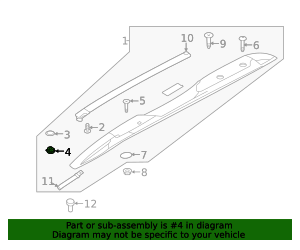 2015-2025 Subaru Outback Roof Rail Bumper 91175AJ00A | Subaru Parts Store