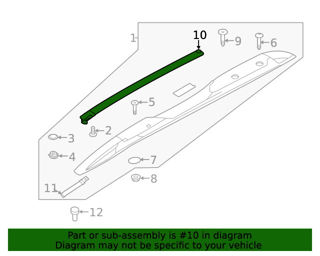 91156AL01A - Cross Bar - 2020-2023 Subaru Outback | Subaru Parts Exchange