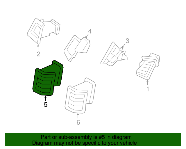 2016-2023 Volvo Dashboard Air Vent 31497125 | AutoNationParts.com