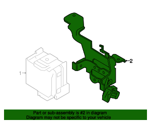 28452-9UF0A - Cruise Control Distance Sensor Bracket 2019-2024 Nissan ...