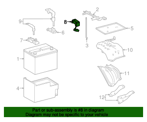 82821-33360 - Battery Terminal Cover 2013-2022 Lexus | AutoNation Parts