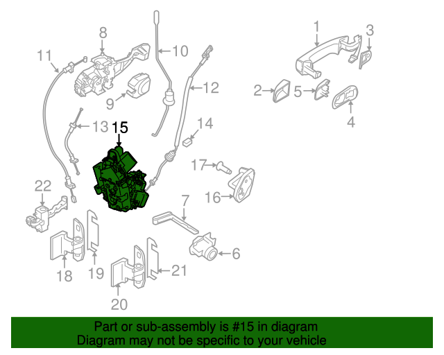 Volvo OEM Door Lock Actuator Motor Part# 31416685 | OEM Vehicle Parts