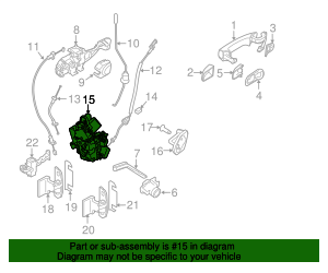 2007-2017 Volvo | Door Lock Actuator Motor | 31416685 | My Swedish Parts