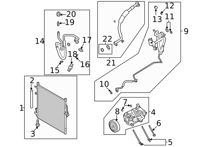 MB3Z-19712-A - Condenser 2021-2024 Ford Bronco | AutoNation Parts