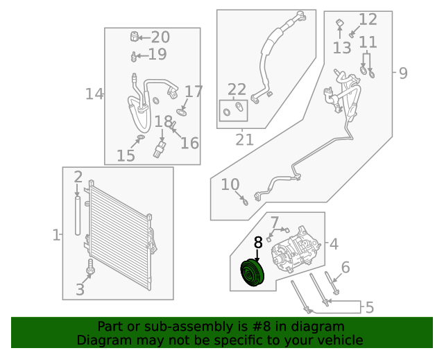 2021-2024 Ford A/C Compressor Clutch MB3Z-19D786-G | OEM Parts Online