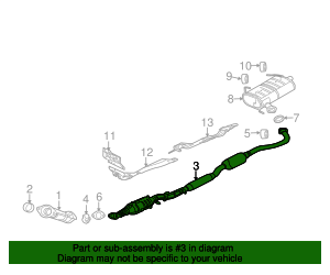 1570c403 - Intermediate Pipe 2014-2018 Mitsubishi Outlander ...