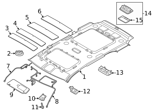 2020-2022 Hyundai Palisade Headliner Vent 85381-S8000-NNB | OEM Parts ...