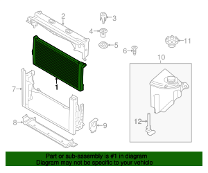 17118615454 - 2012-2015 BMW Radiator (17-11-8-615-454) | BMW of South ...