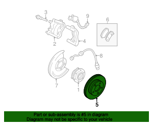 2006-2009 GM Front Disc Brake Rotor 25826102 GM | GMPartsDirect.com