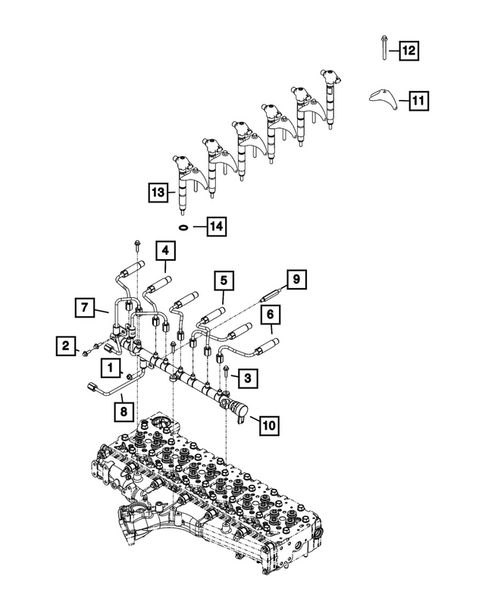 Fuel Rail and Injectors for 2025 Ram 3500 | Mopar eStore