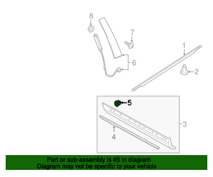 W716352-S300 - Wheel Opening Molding Retainer Clip 2013-2023 Ford ...