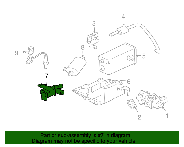 2009-2012 Mitsubishi Eclipse Check Valve 8657a070 | Auto Parts