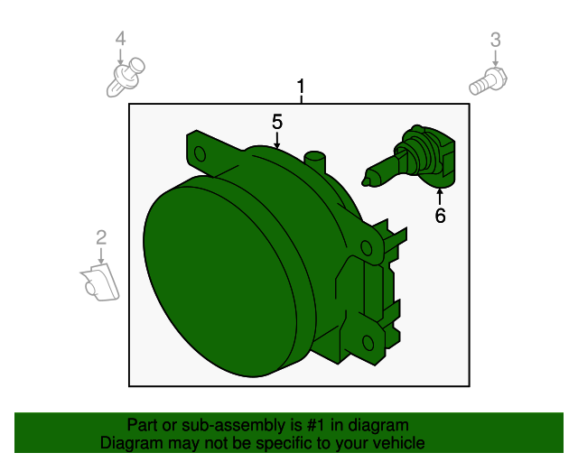 2015-2023 Subaru Fog Lamp Assembly 84501FJ021 | Subaru Parts Store