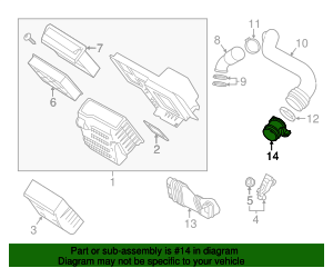 31459404 - Mass Air Flow Sensor 2012 Volvo S60 | AutoNationParts.com