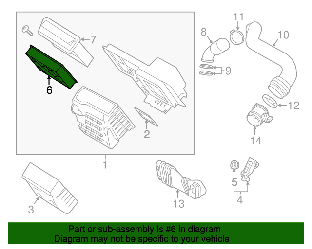 30757155 - Air Filter 2004-2016 Volvo | AutoNationParts.com