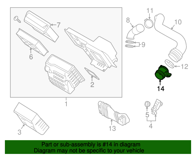 31459404 - Mass Air Flow Sensor 2012 Volvo S60 | AutoNationParts.com