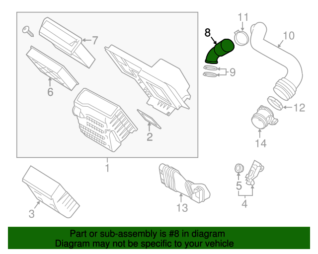 8692401 - Outlet Pipe 2004-2016 Volvo | AutoNationParts.com