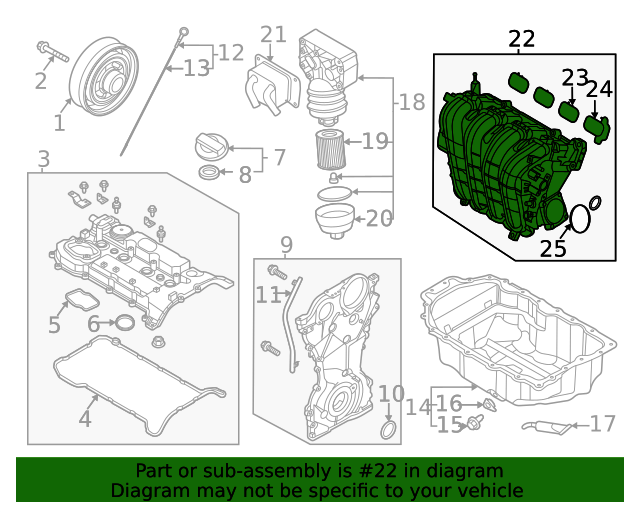 28310-2S000 - Intake Manifold - 2020-2021 Hyundai | World OEM Parts Hyundai