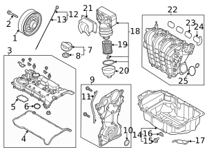 2020-2022 Hyundai Oil Filter 26350-2S000 | QuirkParts