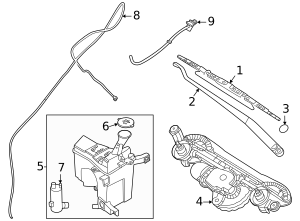 28932-5EF0A - Washer Nozzle - 2020-2023 Nissan Versa | Nissan OEM Parts ...