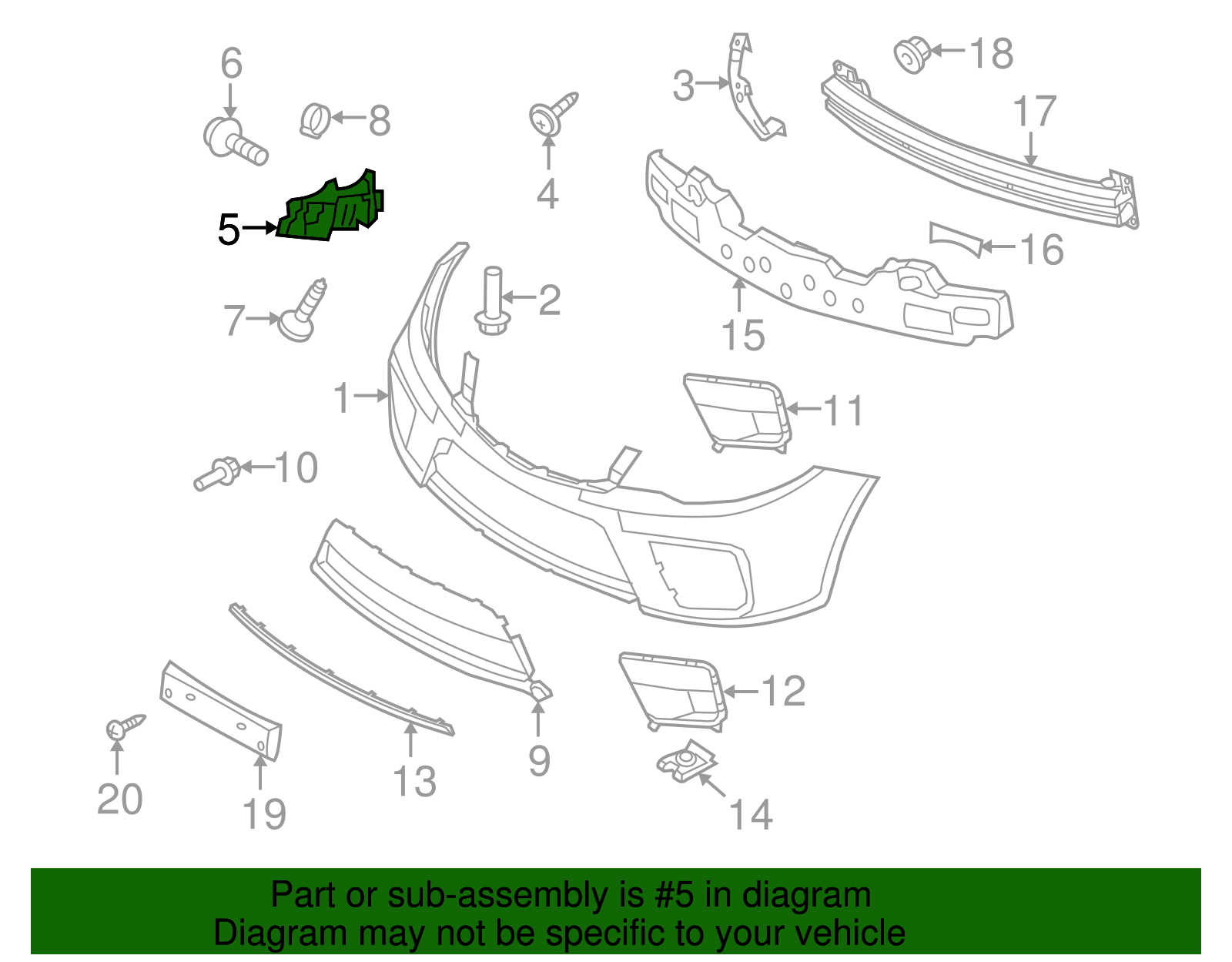 86514-1M300 - Side Retainer 2010-2013 Kia Forte Koup | Kia.Parts Store