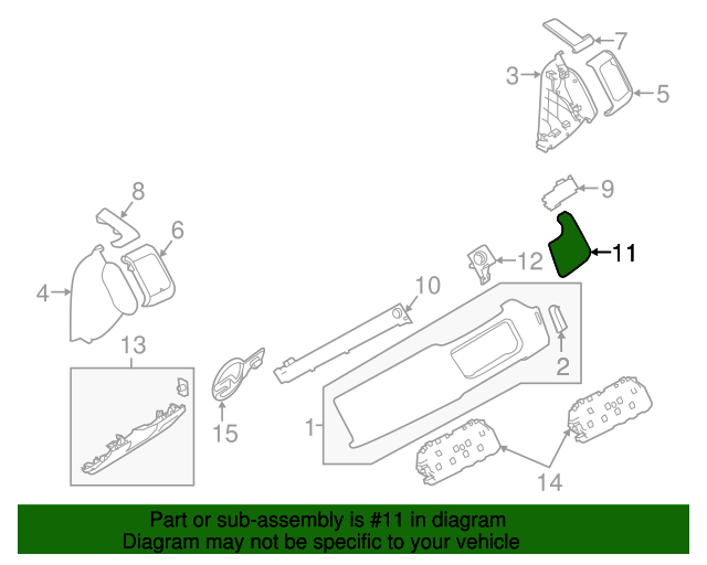 Genuine OEM Lower Trim Part# LR044623 Fits 2014-2017 Land Rover Range ...