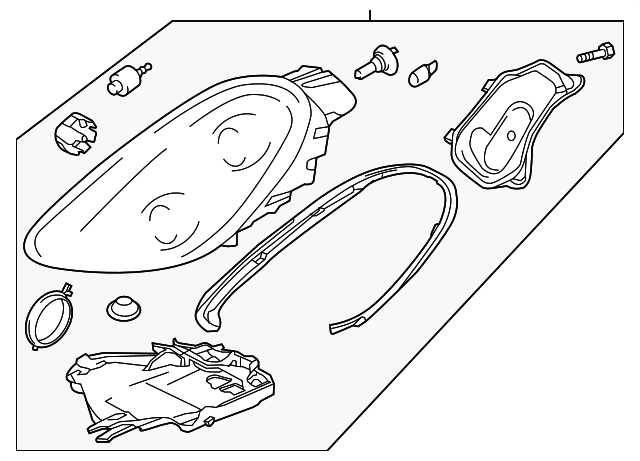 2013-2016 Porsche Headlight Assembly 981-631-235-09 | Gaudin Porsche Parts