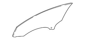 Mercedes-Benz OEM Door Glass Part# 238-725-01-00 | OEM Vehicle Parts